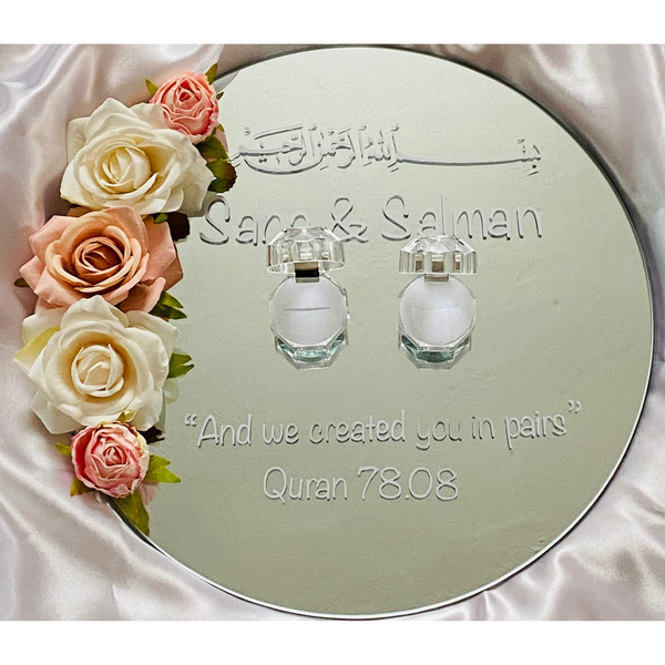 Custom Nikkah Ring Plate | Wedding Decorations | Islamic Party Store ...
