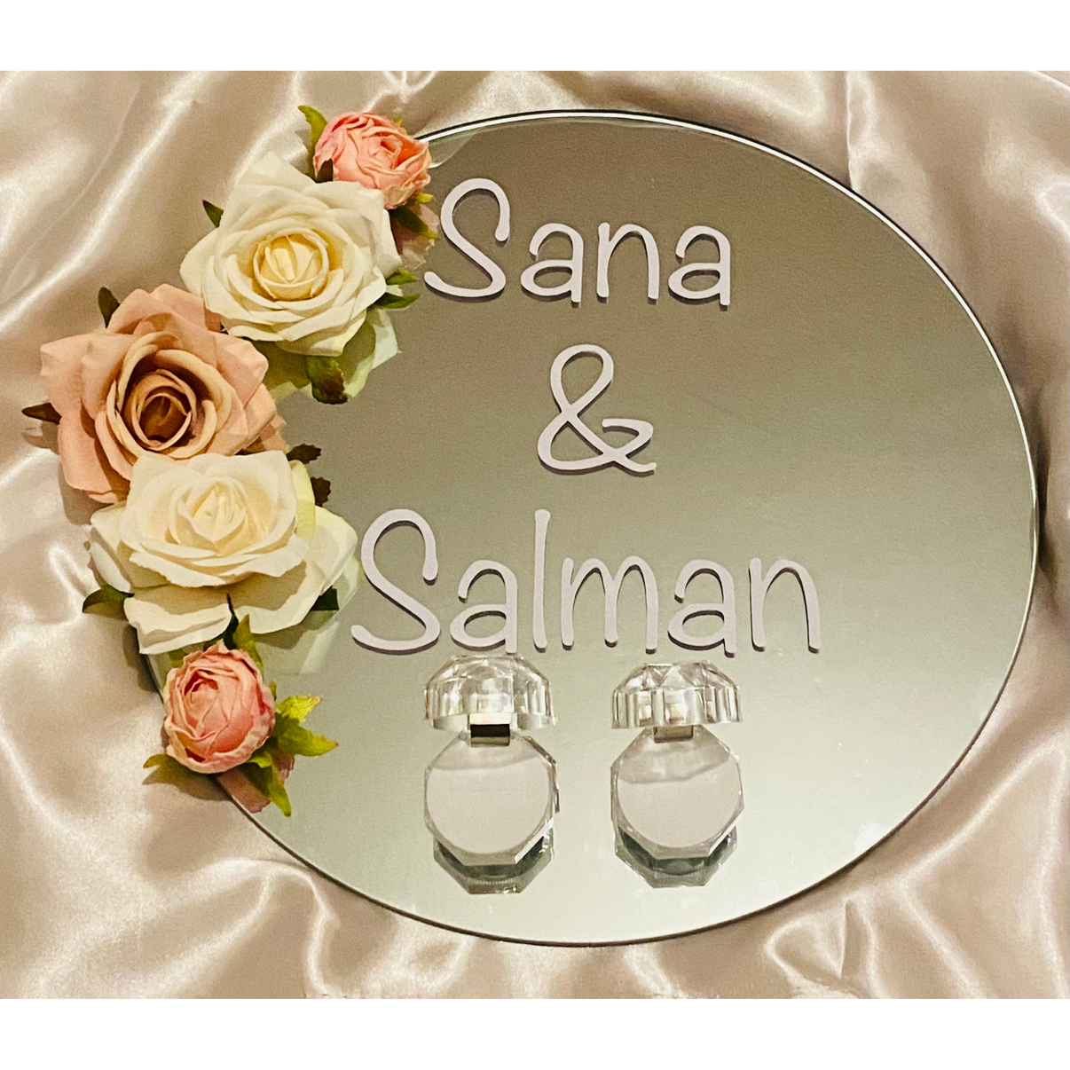 Personalised Wedding Ring Plate | Wedding | Islamic Party Store ...